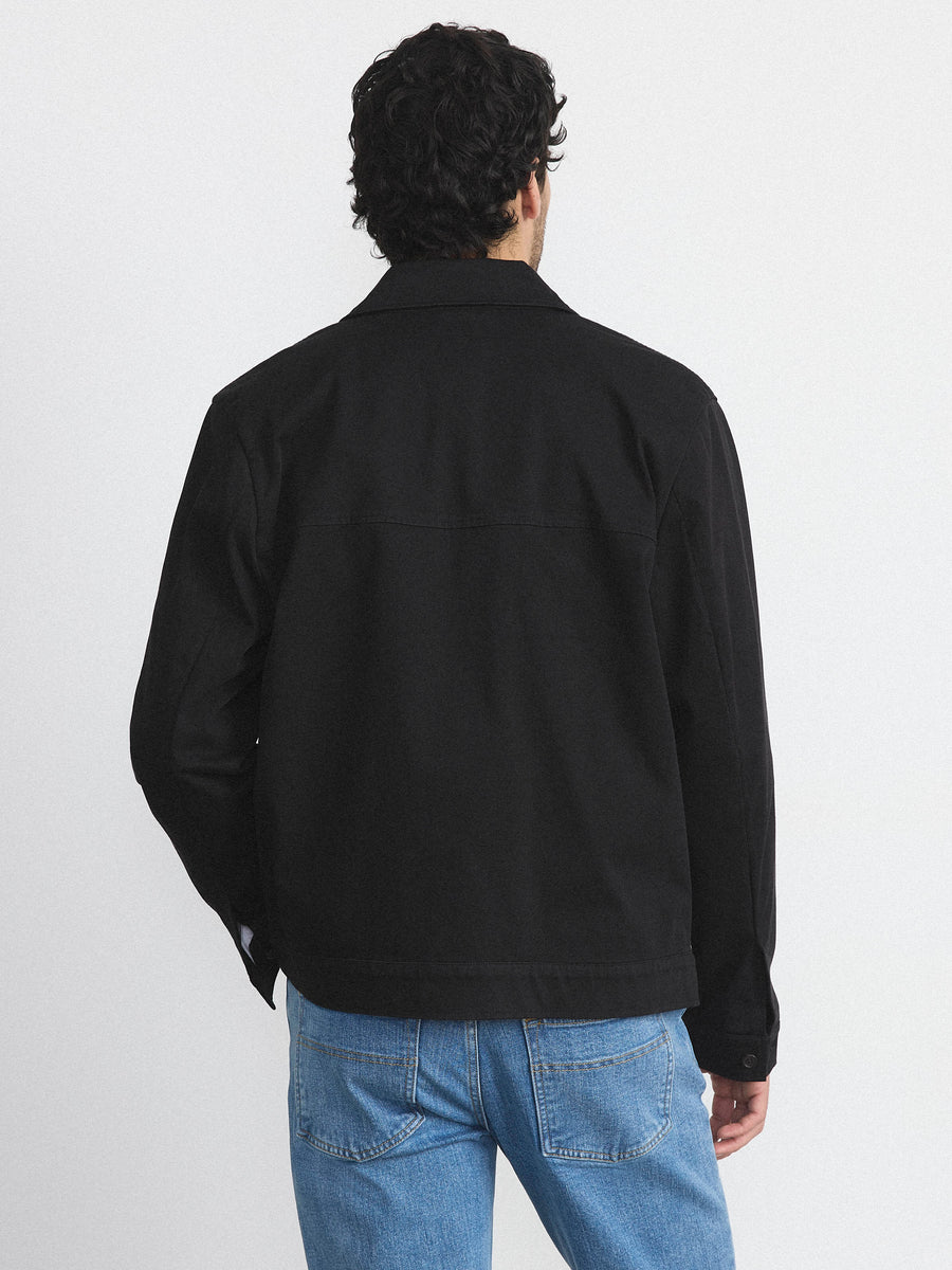 The Flex Point Collar Jacket in Black – Frank And Oak USA