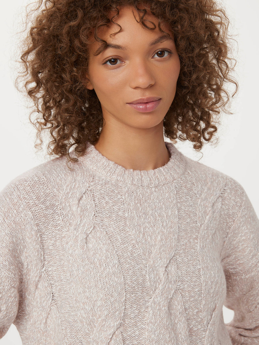 The Cable Knit Sweater in White – Frank And Oak USA