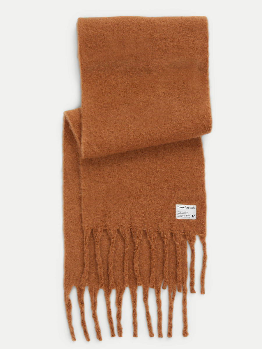 The Fuzzy Scarf in Nutmeg – Frank And Oak USA