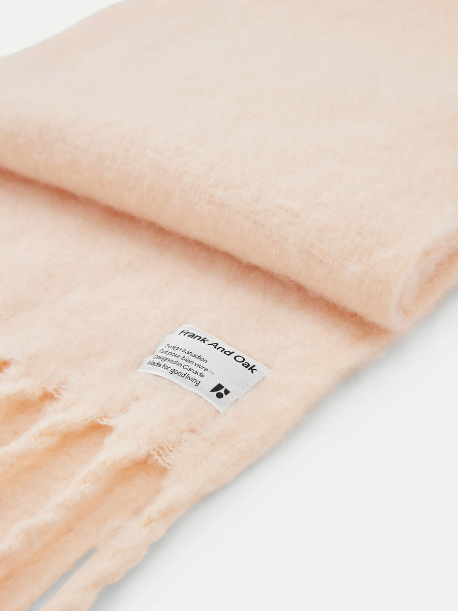The Fuzzy Scarf in Cloud Pink – Frank And Oak USA